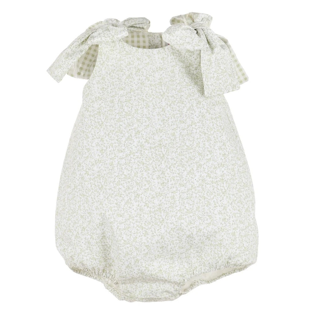 Fresh Buds Bow Bubble - Green Floral – Happy Bunny Studio